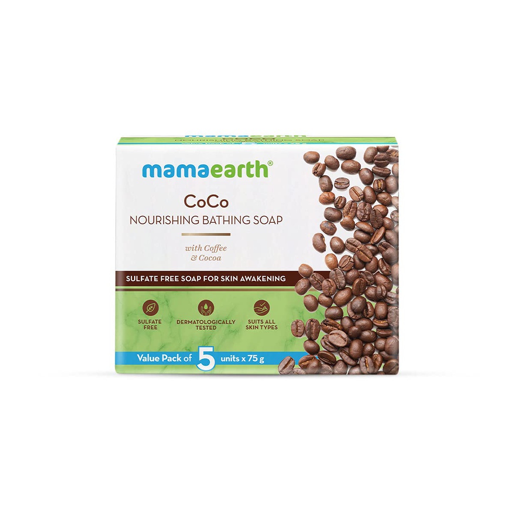 Mamaearth Coco Nourishing Bathing Soap,5*75gm | Jeevee