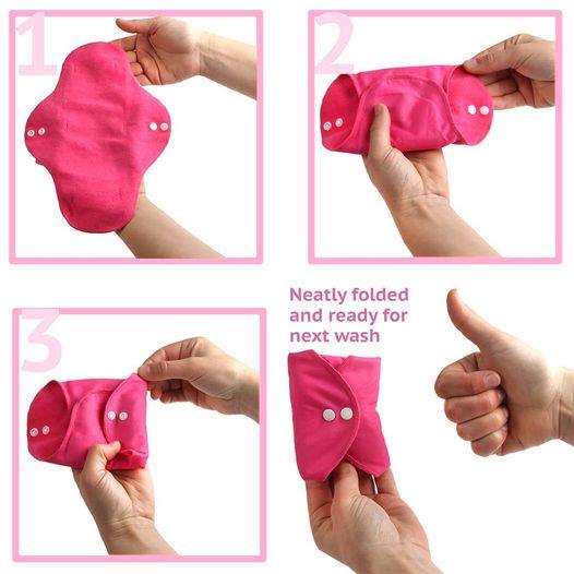 Safepad Reusable & Antimicrobial Sanitary Pads – Set Of 4 Pads | Jeevee