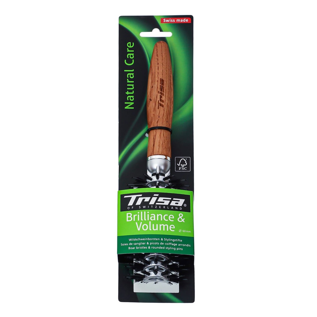 Trisa Brillance & Volume Natural Care Round Hair Brush Hair Comb | Jeevee