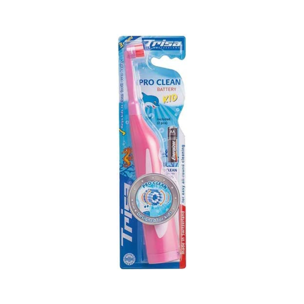 Trisa Pro Clean Battery Kid 6500 Rotary Movements Medium Bristles | Jeevee