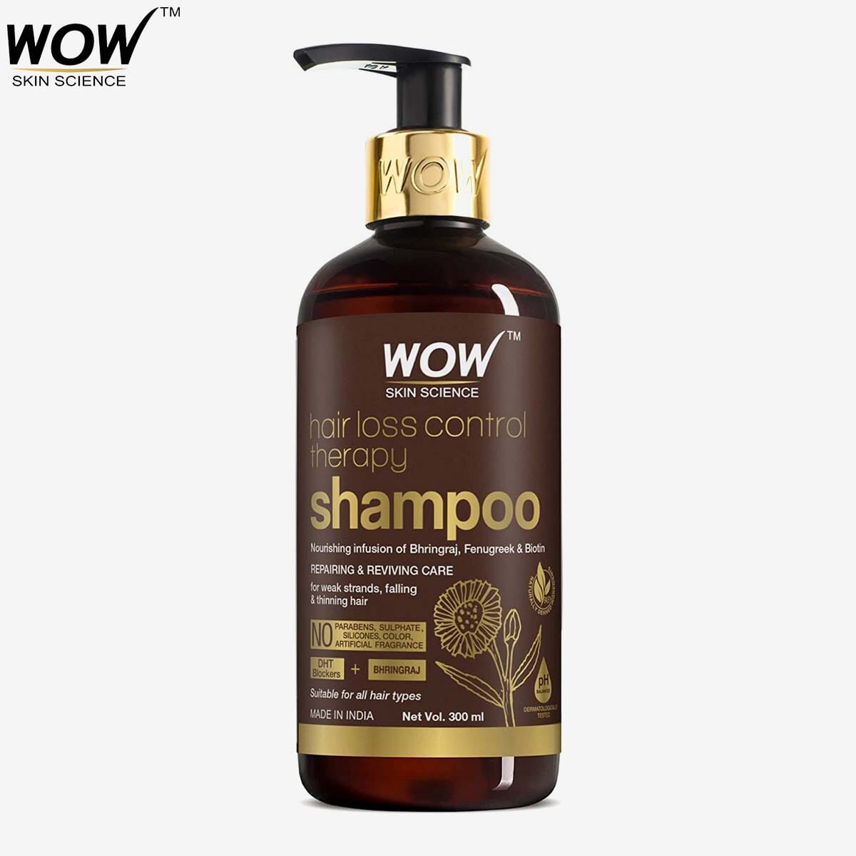 Wow Skin Science Hair Loss Control Therapy Shampoo - 300 Ml | Jeevee
