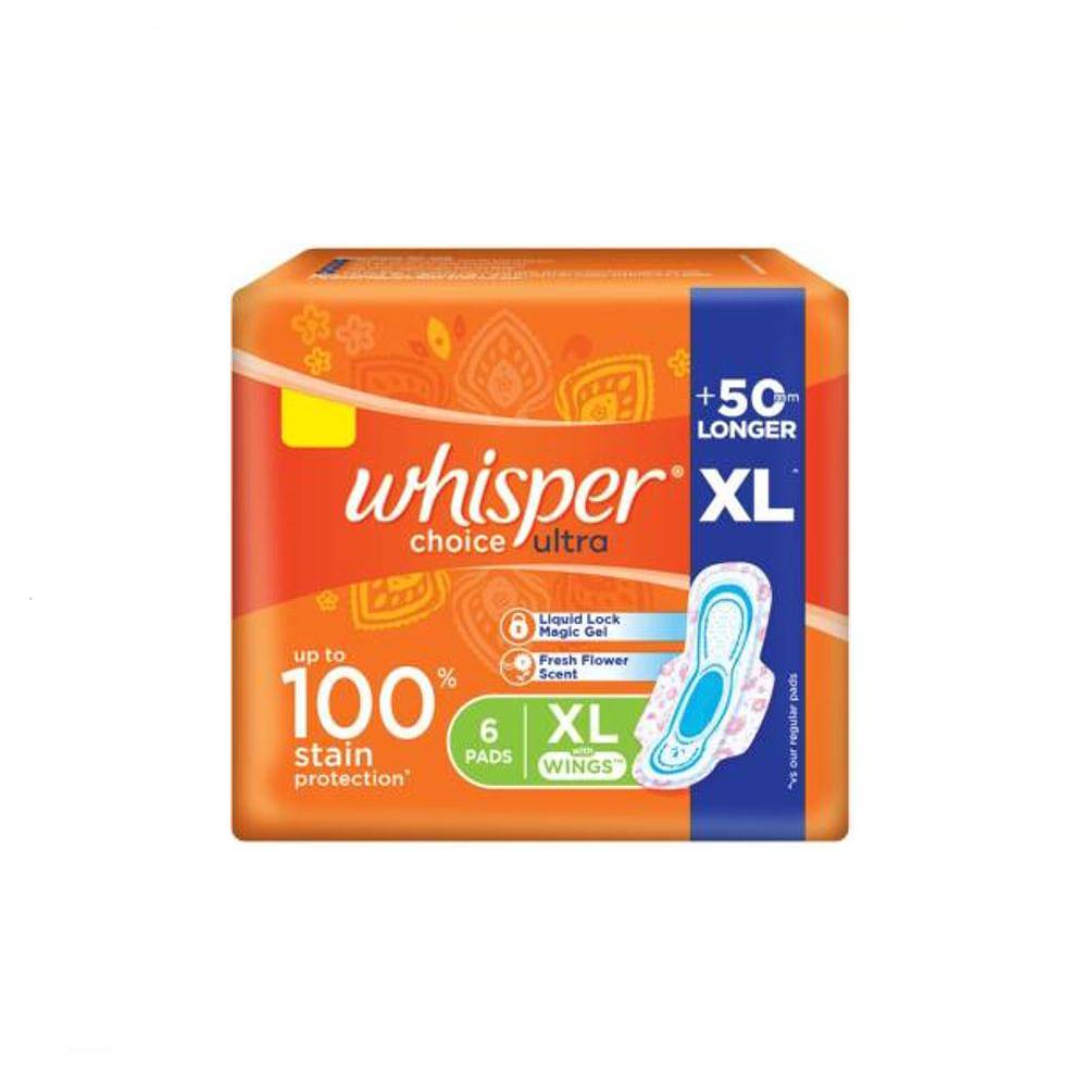 Whisper Choice Ultra Xl 6 Pc Pack | Jeevee