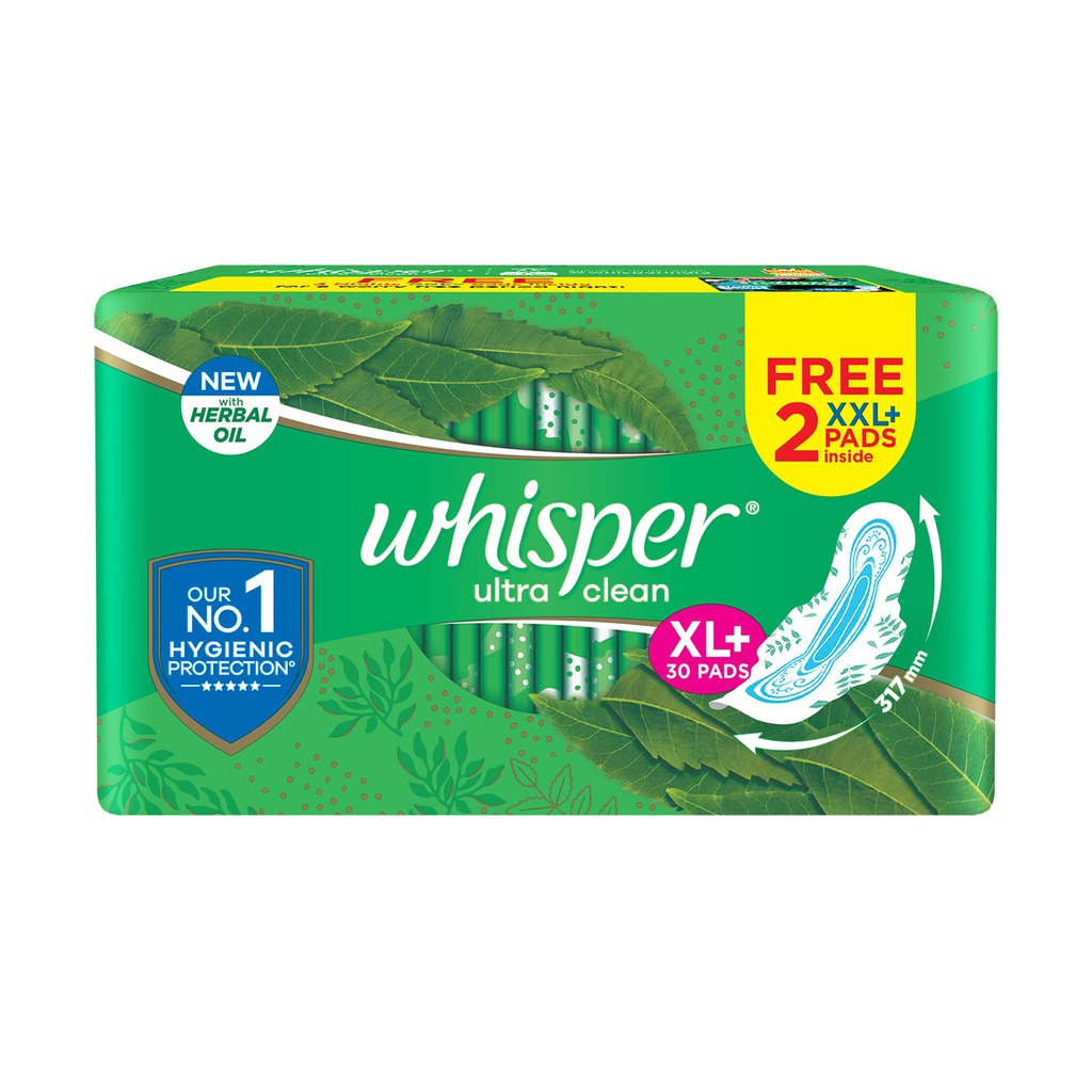 Whisper Ultra Clean 30 Pcs- Xl+ | Jeevee