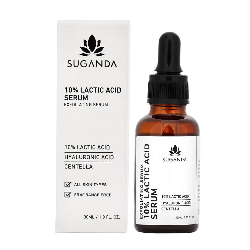 Suganda 10% Lactic Acid Aha Exfoliating Serum With Hyaluronic Acid - 30 ...
