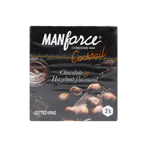 Manforce Condoms Chocolate+ Hazelnut Flavored 3pcs | Jeevee