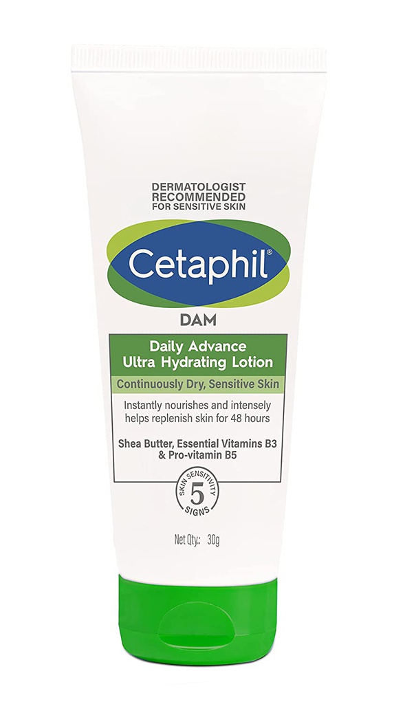 Cetaphil Dam Daily Advance Ultra Hydrating Lotion, 30gm | Jeevee