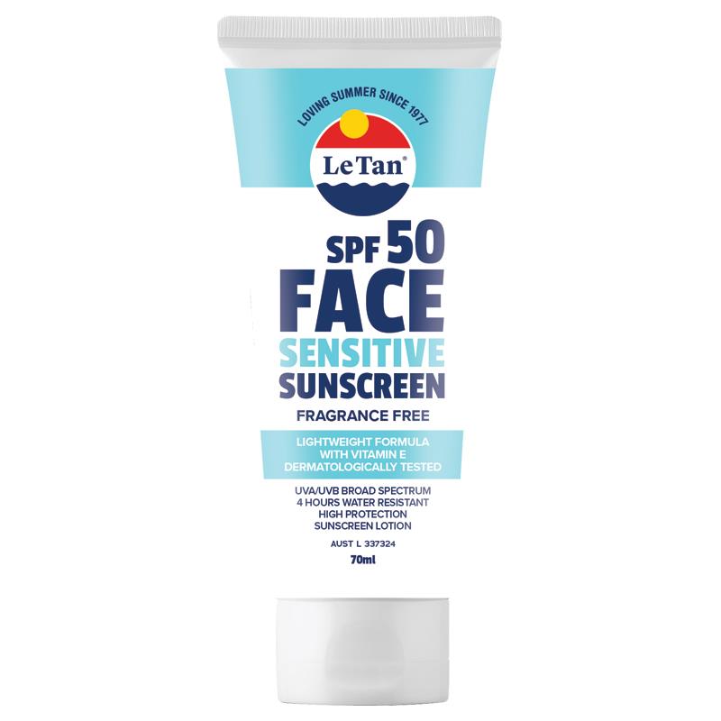 Le Tan Spf 50 Face Sensitive Sunscreen Lotion 70ml | Jeevee