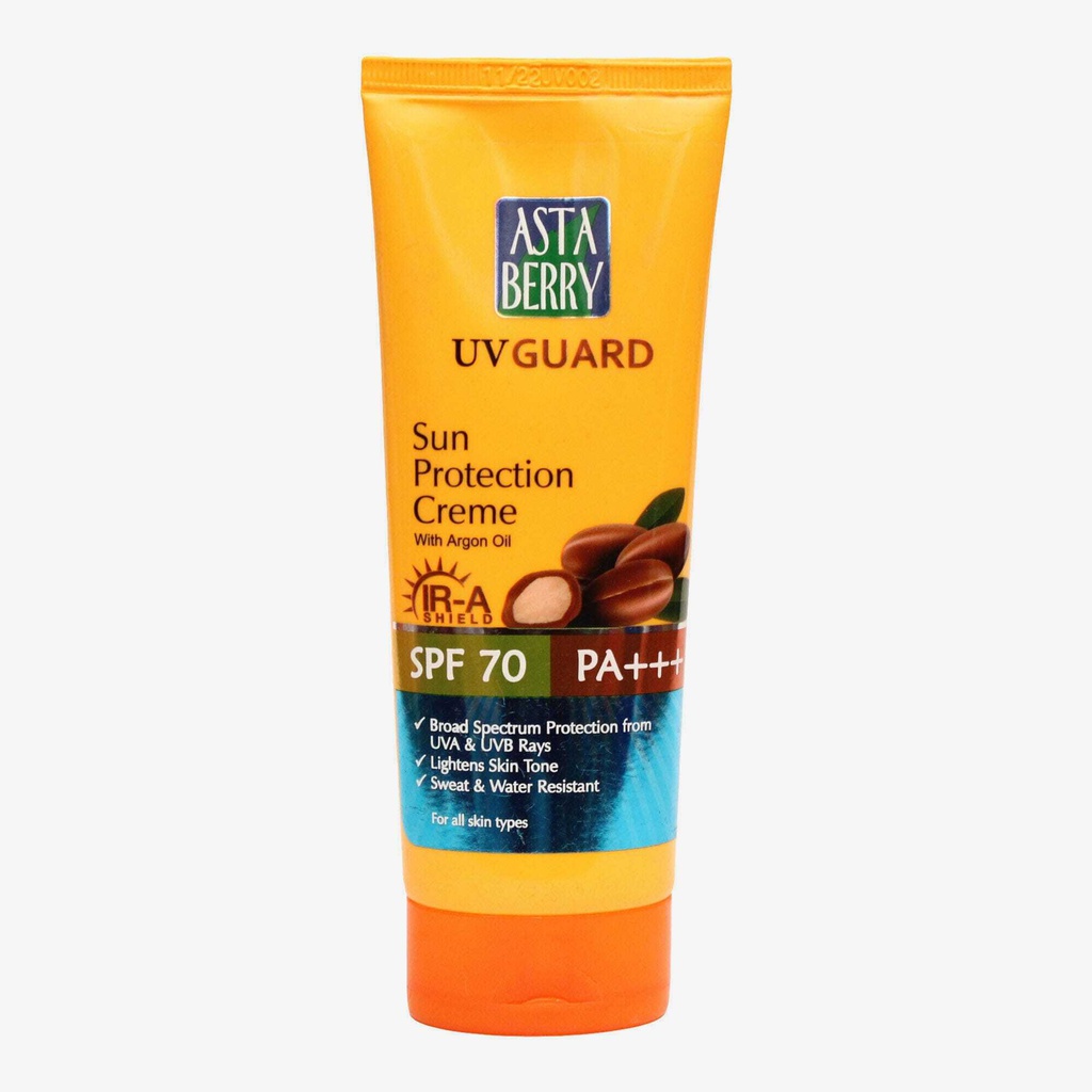 Astaberry Uv Guard Sun Protection Creme Spf 70 - 100 Ml | Jeevee