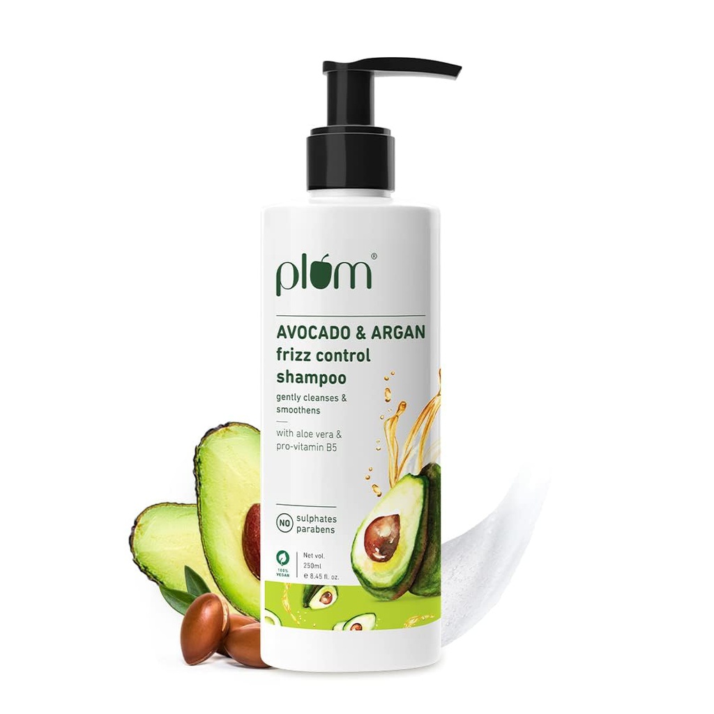 Plum Avocado & Argan Frizz Control Shampoo 250ml | Jeevee
