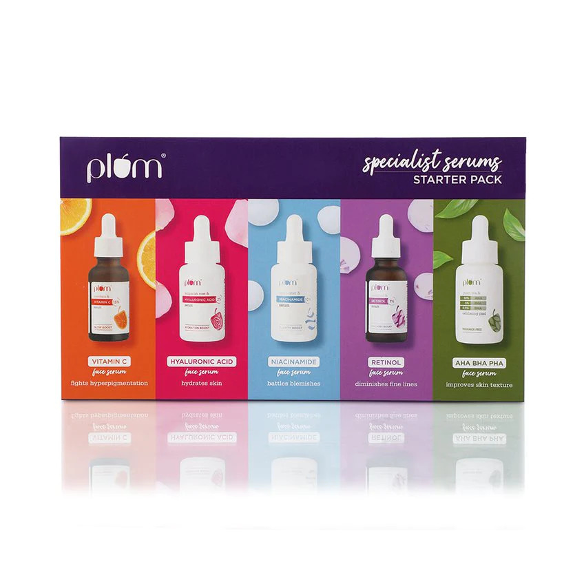 Plum Specialist Serum Minis Starter Pack Set Of 5 - 15ml | Jeevee