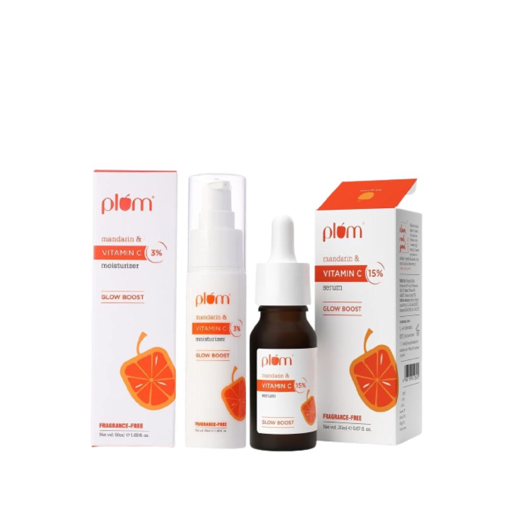 Plum Mandarin Serum And Moisturizer Set | Jeevee