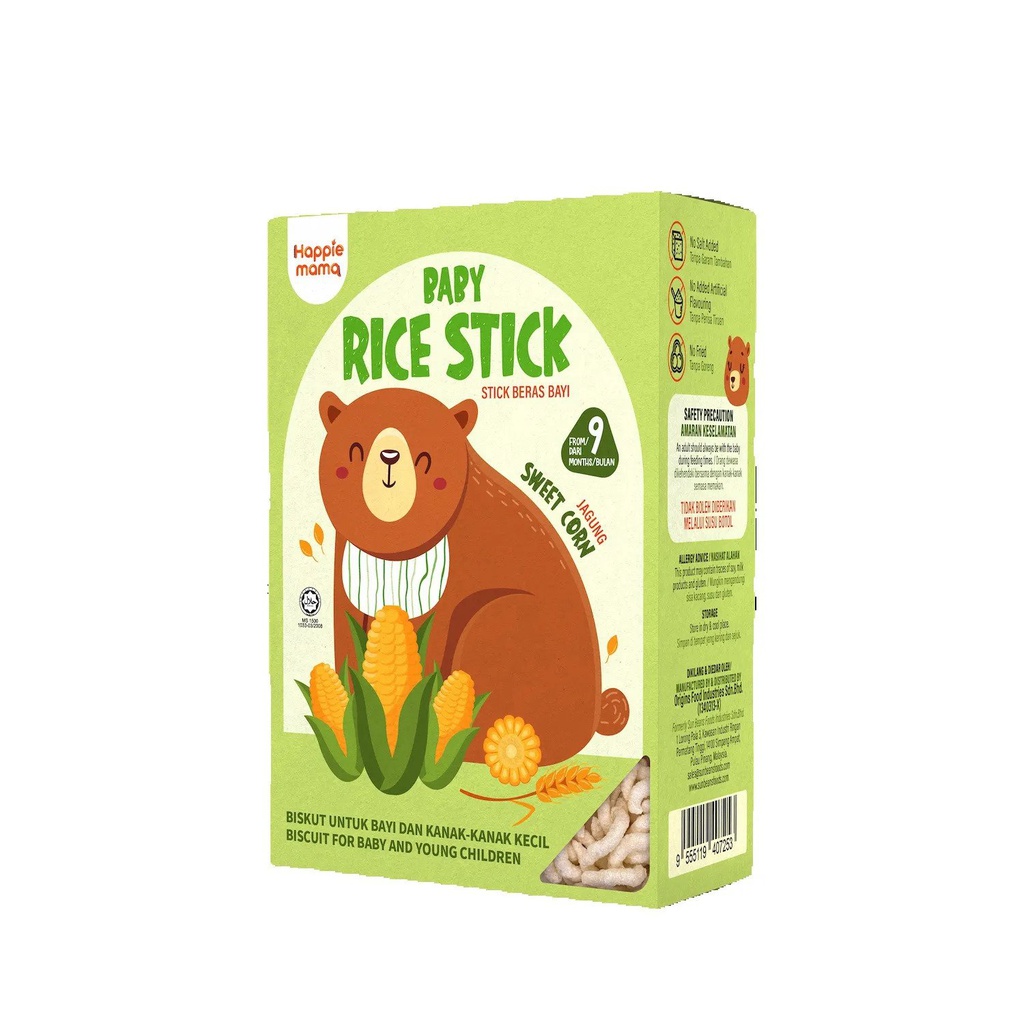 Natu Foodies Happiemama Rice Sticks - Sweetcorn | Jeevee