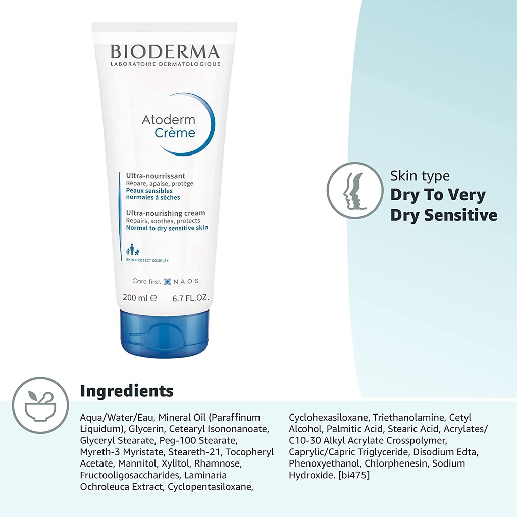Bioderma Atoderm Creme Ultra Nourishing 200ml | Jeevee