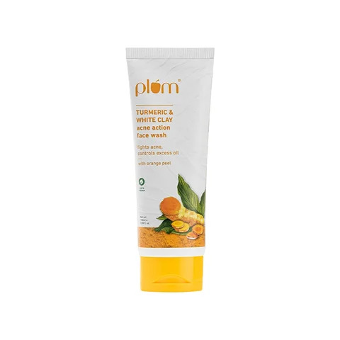 Plum Turmeric & White Clay Acne Action Face Wash 100ml | Jeevee
