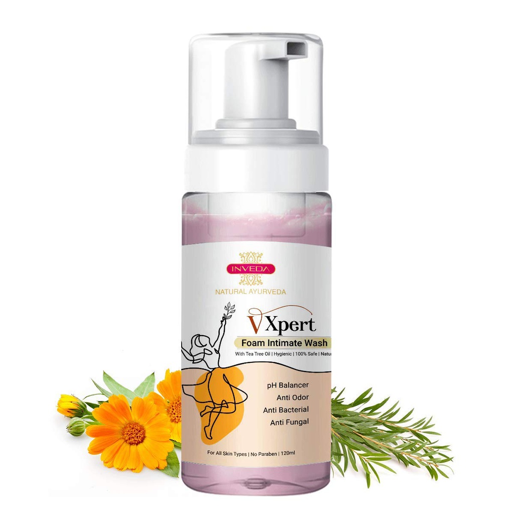 Inveda V Xpert Foam Intimate Wash, 120ml | Jeevee
