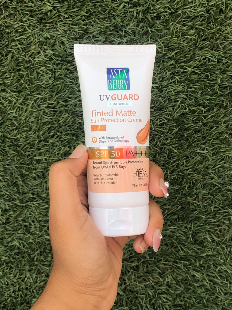 Astaberry Uv Guard Tinted Matte Sun Protection Creme 75g (medium) | Jeevee