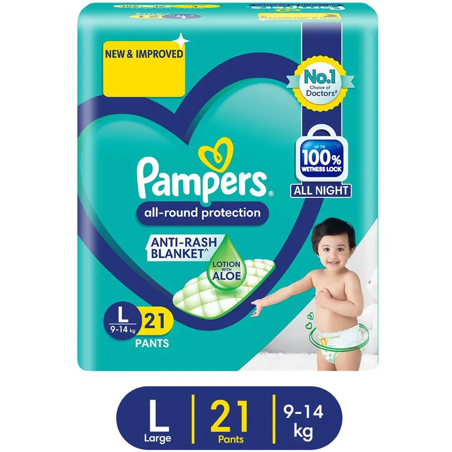 Pampers Diaper L-21 (9-14 Kg) | Jeevee
