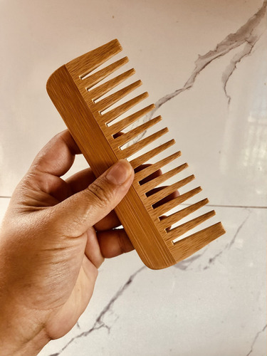 Ecosathi Bamboo Comb Without Handle - Brown | Jeevee