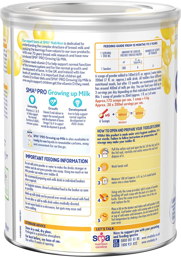 Sma Milk Powder | Buy Sma Pro Growing Up, 400gm @best Price | Jeevee