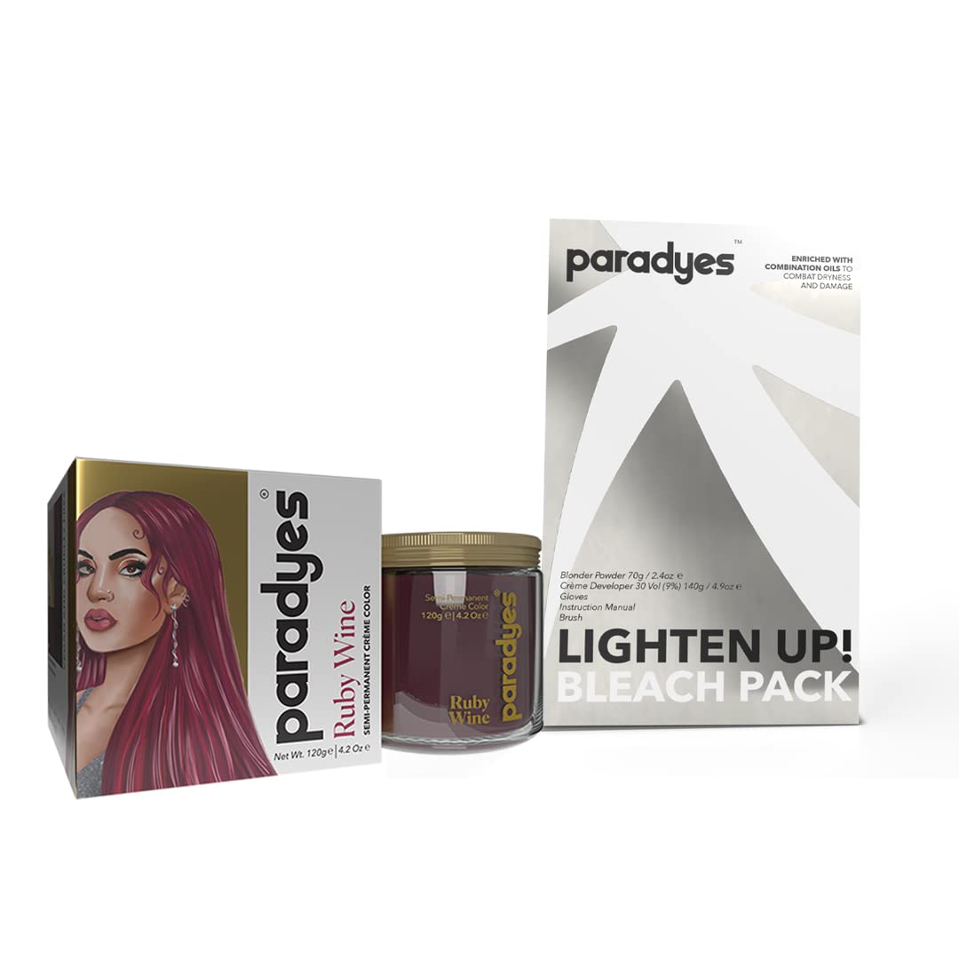 Buy Paradyes Ruby Wine Red Hair Color Kit Online At Best Price | Jeevee
