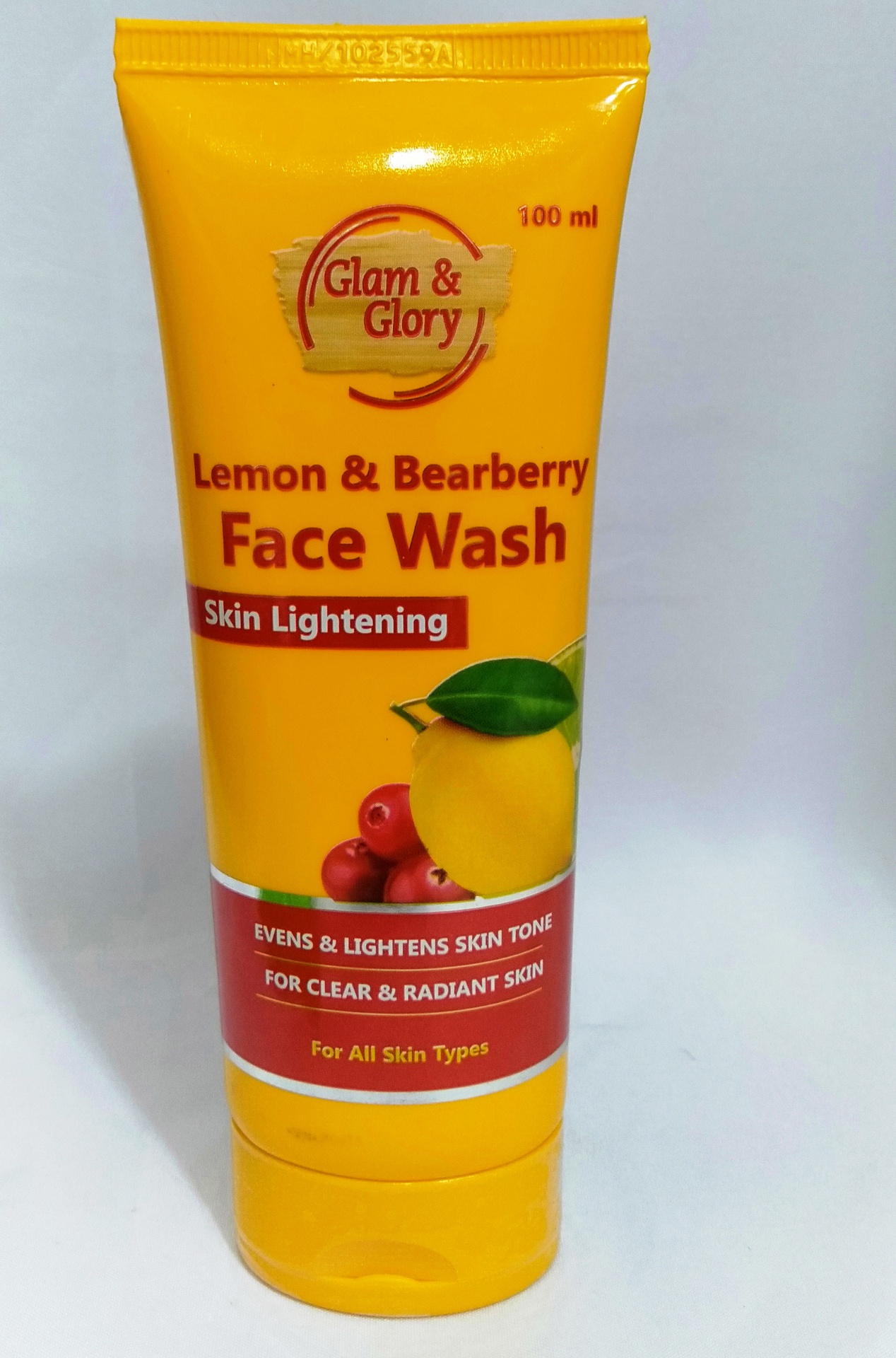 Glam & Glory Lemon & Bearberry Face Wash 100ml | Jeevee