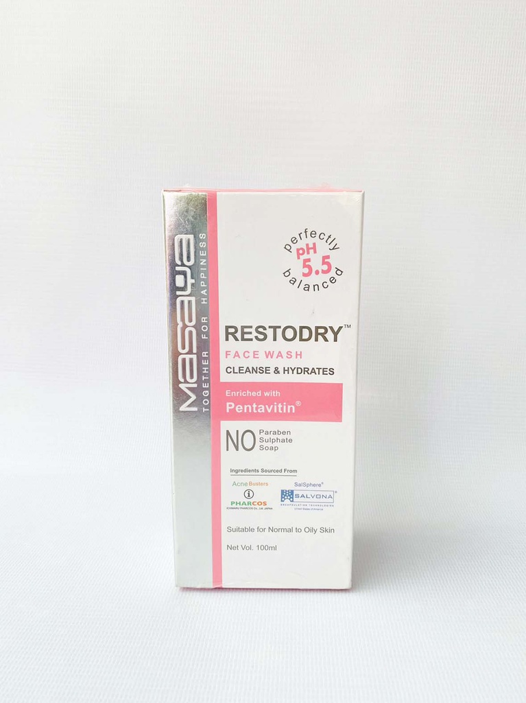 Masaya Restodry Facewash 100ml | Jeevee