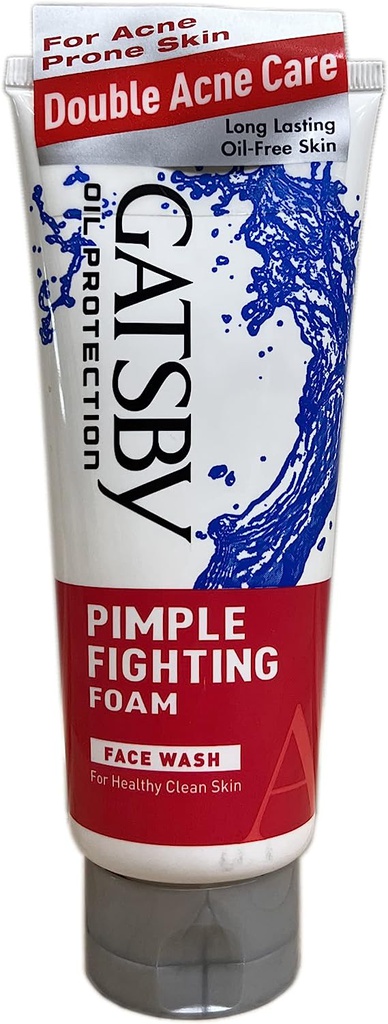 Gatsby Oil Protection Face Wash - Pimple Fighting Foam, 120g | Jeevee