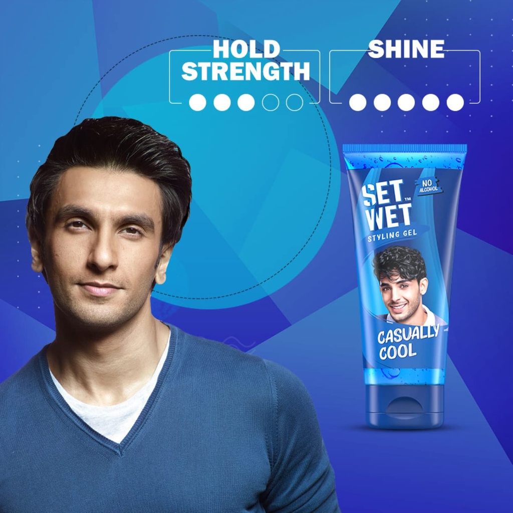 Set Wet Styling Hair Gel For Men, 100gm | Jeevee