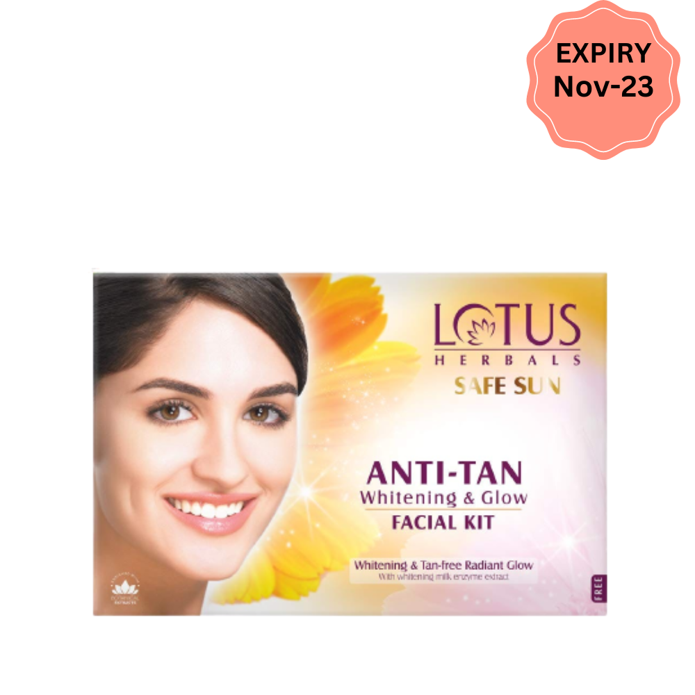 Lotus Herbals Safe Sun Anti-tan Whitening & Glow Facial Kit | Jeevee