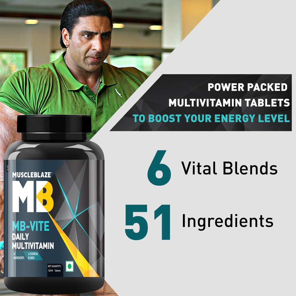 Muscleblaze Multivitamin 120 Tablets | Jeevee