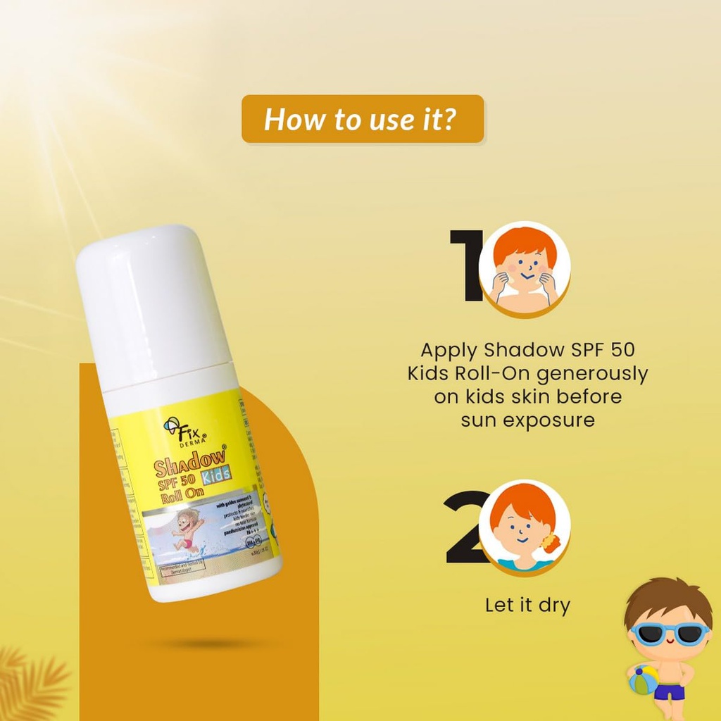 Fixderma Shadow Spf 50 Kids Roll On, Sunscreen For Kids | Jeevee