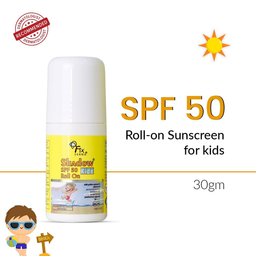 Fixderma Shadow Spf 50 Kids Roll On, Sunscreen For Kids | Jeevee
