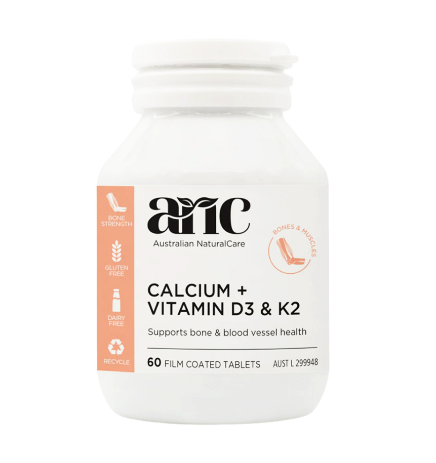 Anc Calcium + Vitamin D3 & K2, 60 Tabs | Jeevee