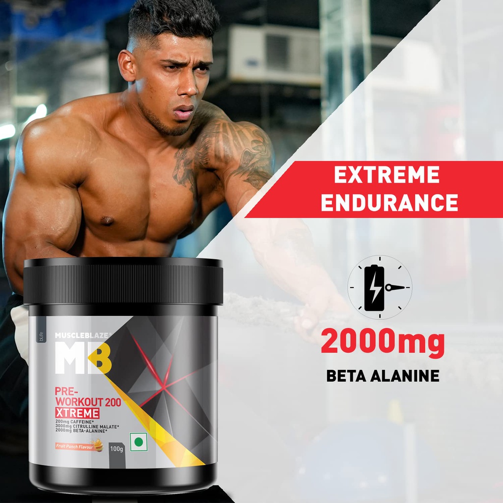Muscleblaze Pre Workout Xtreme 100gm | Jeevee