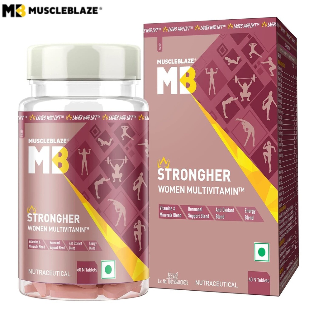 Muscleblaze Women Multivitamin 60 Tabs | Jeevee