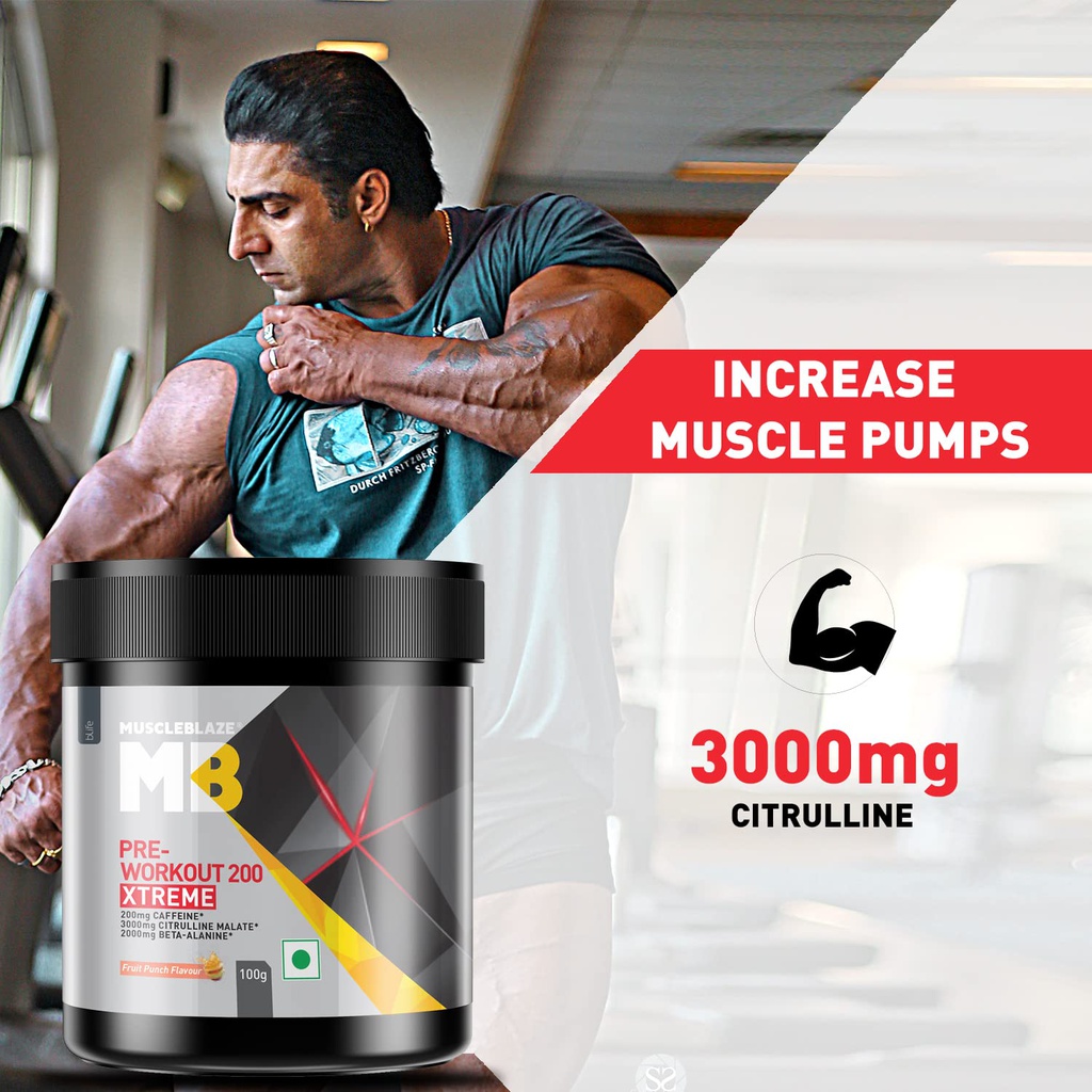 Muscleblaze Pre Workout Xtreme 100gm | Jeevee