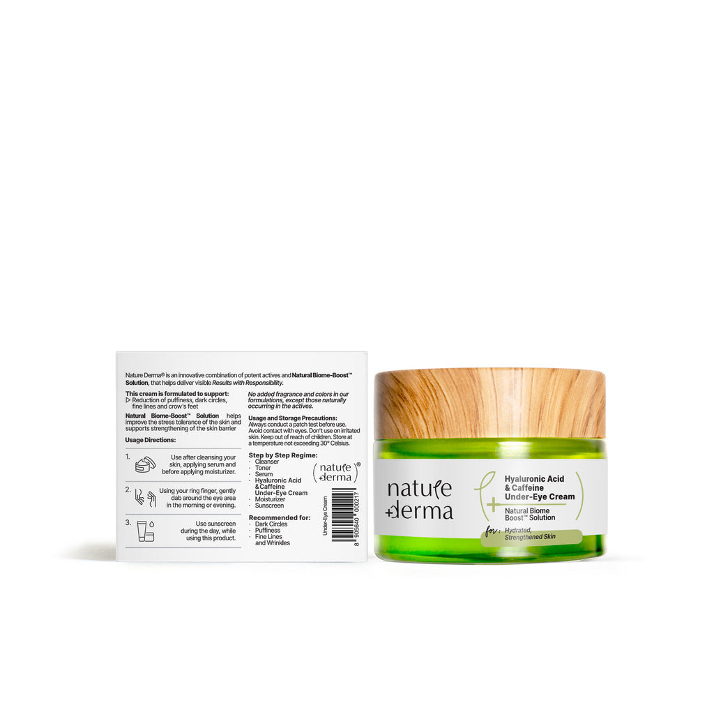 Nature Derma Hyaluronic Acid And Caffeine Under Eye Cream - 15 Ml | Jeevee