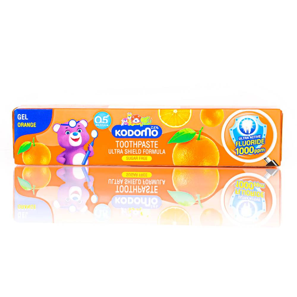 Kodomo Gel Ultrashield Floride Toothpaste Orange 40gm | Jeevee