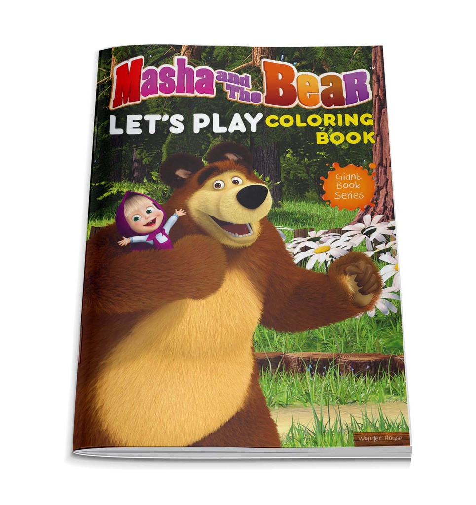 Masha And The Bear - Let's Play : Giant Coloring Book | Jeevee