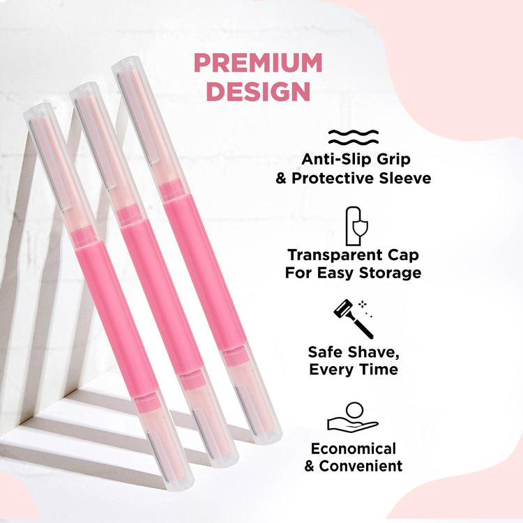 Furr Dual Head Face Razor For Women (3 Razors) | Jeevee