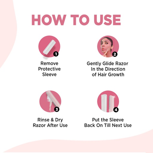 Furr Dual Head Face Razor For Women (3 Razors) | Jeevee