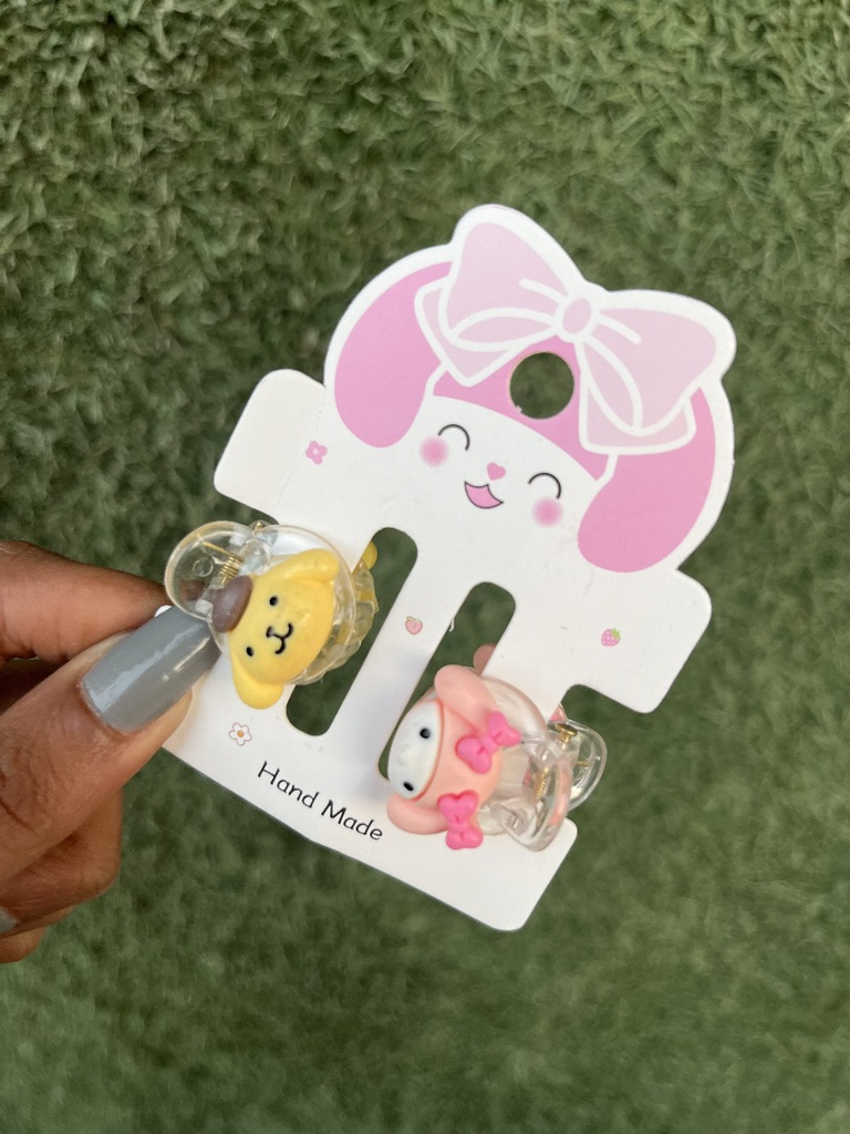 Chibi Character Hair Clip(set Of 2) | Jeevee