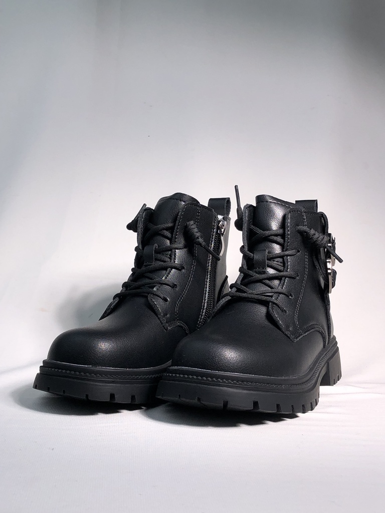 Little Fashionista Kids Biker Boots - Black (size 185) | Jeevee