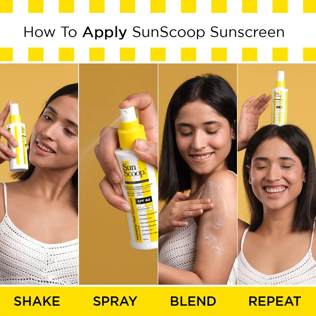 Sunscoop Hydrating Fluid Sunscreen With Spf 60 Pa++++(125ml) | Jeevee
