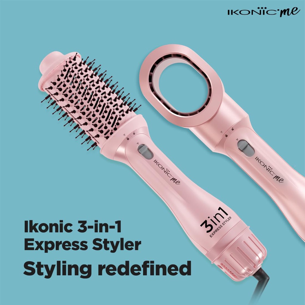 Ikonic Me 3 In 1 Express Styler- Pink | Jeevee