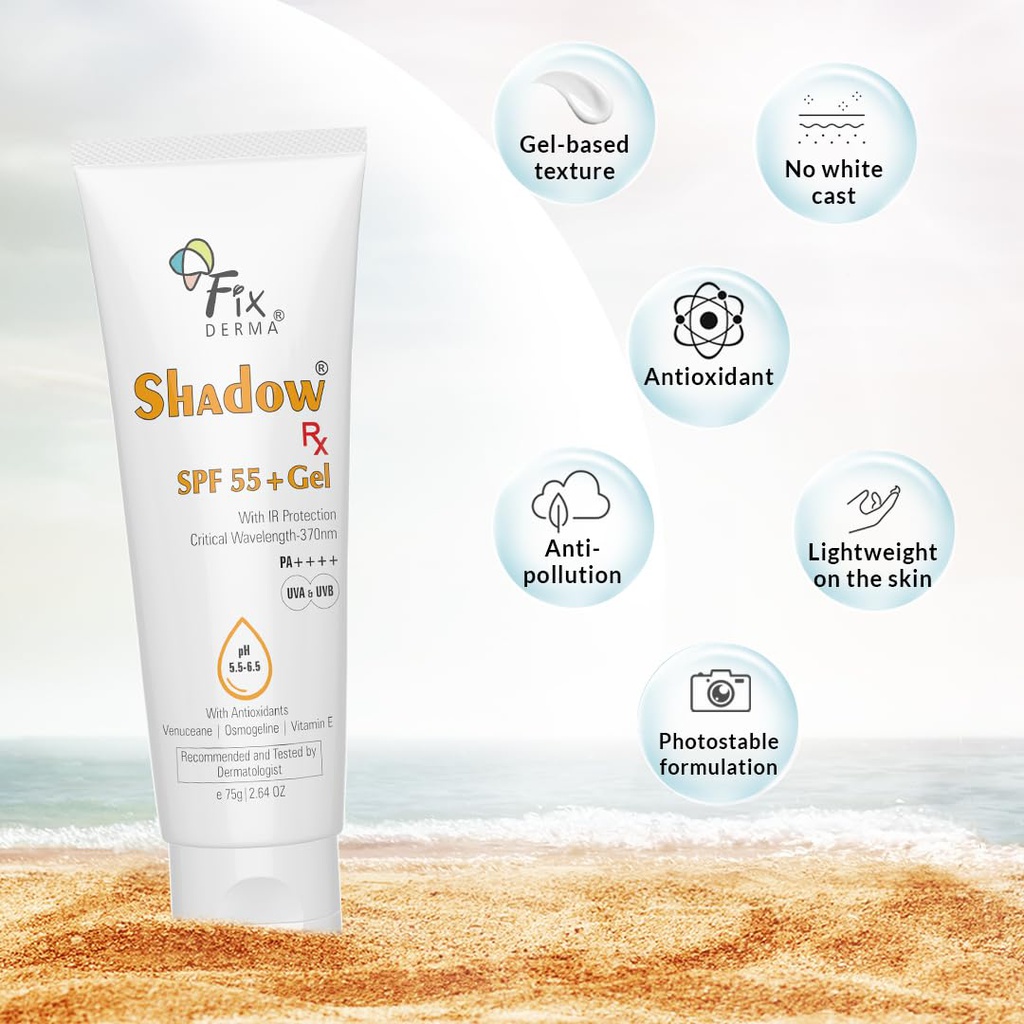 Fixderma Shadow Rx Spf 55+ Cream 75gm | Jeevee