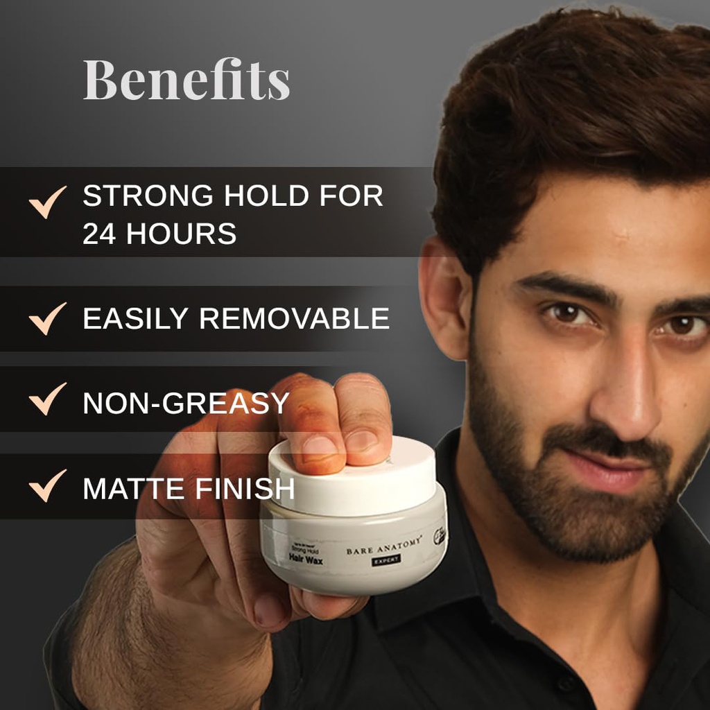 Bare Anatomy Men's Hair Wax - 100gm | Jeevee