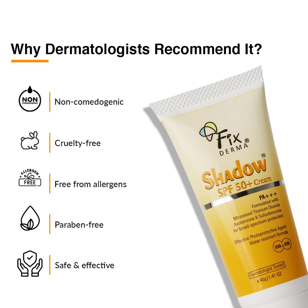Buy Dry Skin Sunscreen - Fix Derma Shadow Cream Based @ 5% Off | Jeevee