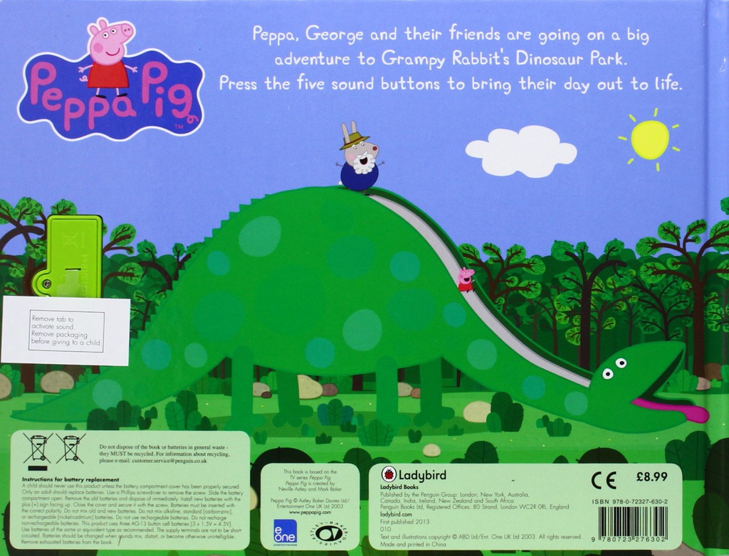 Peppa Pig : Stomp And Roar ! [ Board Book With Sound ] | Jeevee