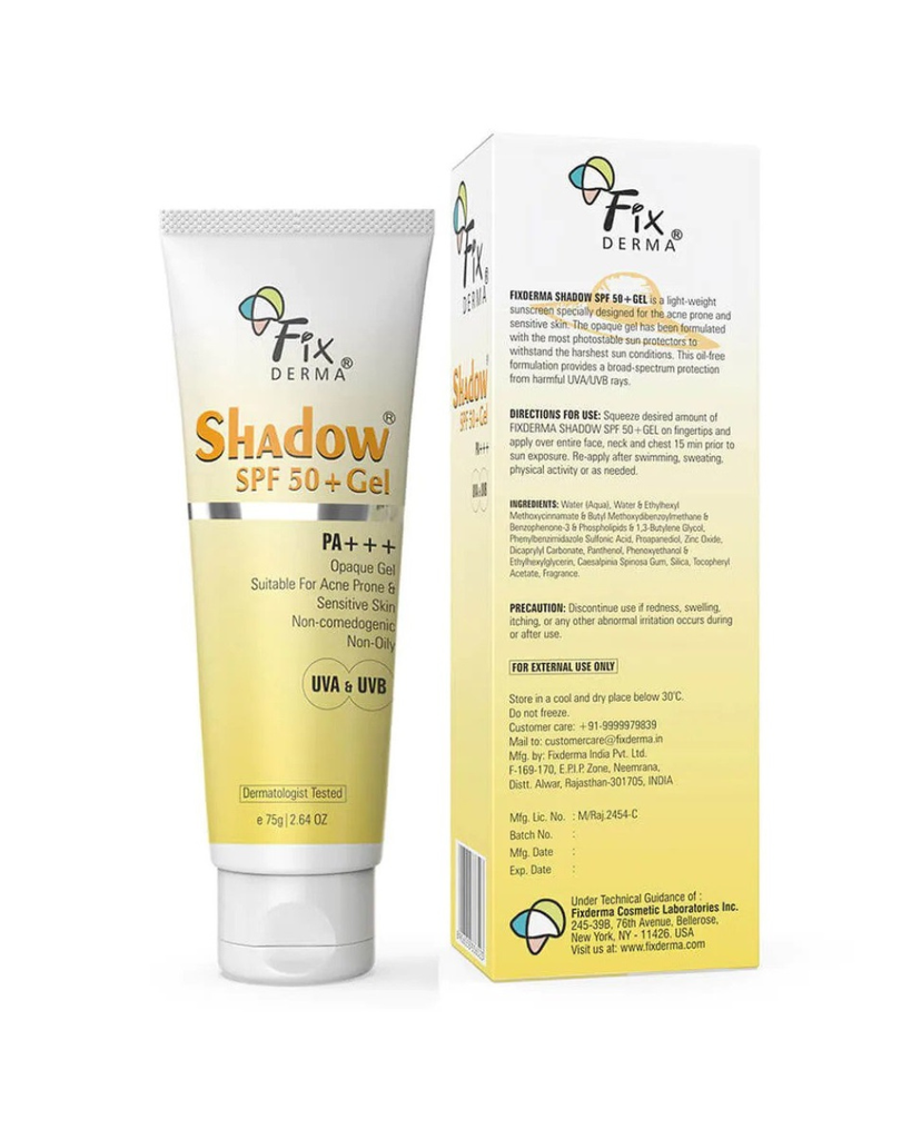 Buy Fixderma Sunscreen For Oily Skin - Spf 50+ Gel, 75gm | Jeevee